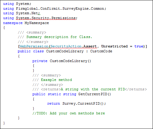 Creating the DLL using C# – Custom Code